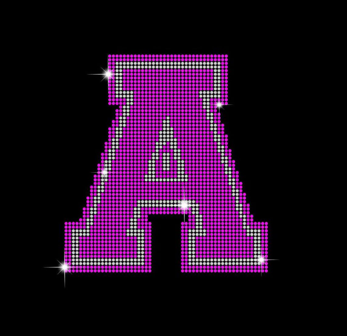 Rhinestone Alphabet Template SVG: Rhinestone Font (digital Download) - Etsy