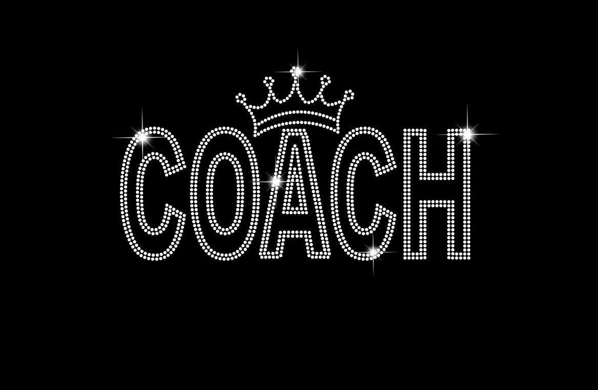Cheer Coach Rhinestone Template,coach Queen Rhinestone,svg,coach ...