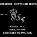 King Crown Rhinestone Template, Ss10 King Pattern,stone Design Crown ...