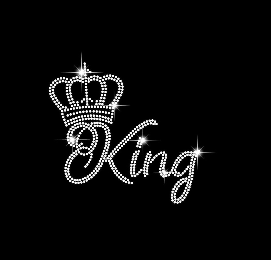 King Crown Rhinestone Template, Ss10 King Pattern,stone Design Crown ...