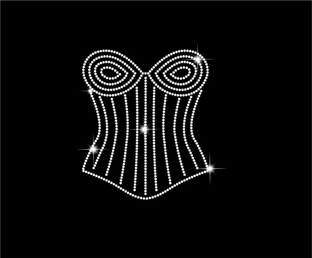 Rhinestone Bra Template: Sparkly Bustier Design (SS20) (digital ...