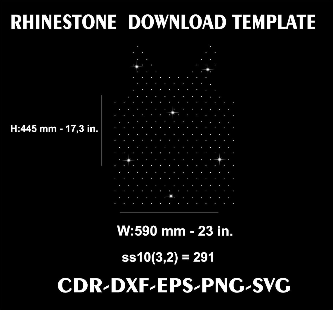 Rhinestone Scattered Pattern,rhinestone Template Download File ,ss10 ...
