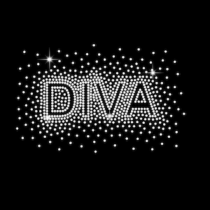 DIVA Rhinestone Template,diva Pattern,diva Digital Download,svg,png ...