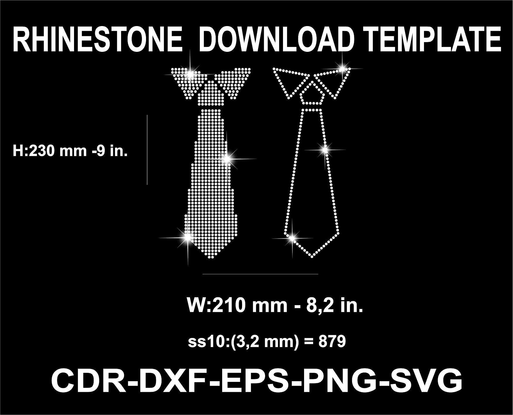 Rhinestone Tie Necklace Pattern: Beaded Crystal Design (digital ...