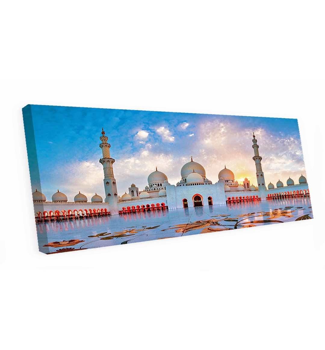 Sheikh Zayed Grand Mosque Abu Dhabi Canvas Art Abu Dhabi Wall Art Abu ...
