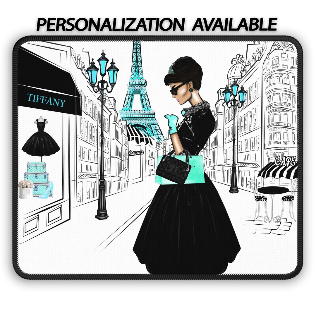 Fashion Mouse Pad, Audrey Hepburn, Breakfast at Tiffanys, Mousepad ...