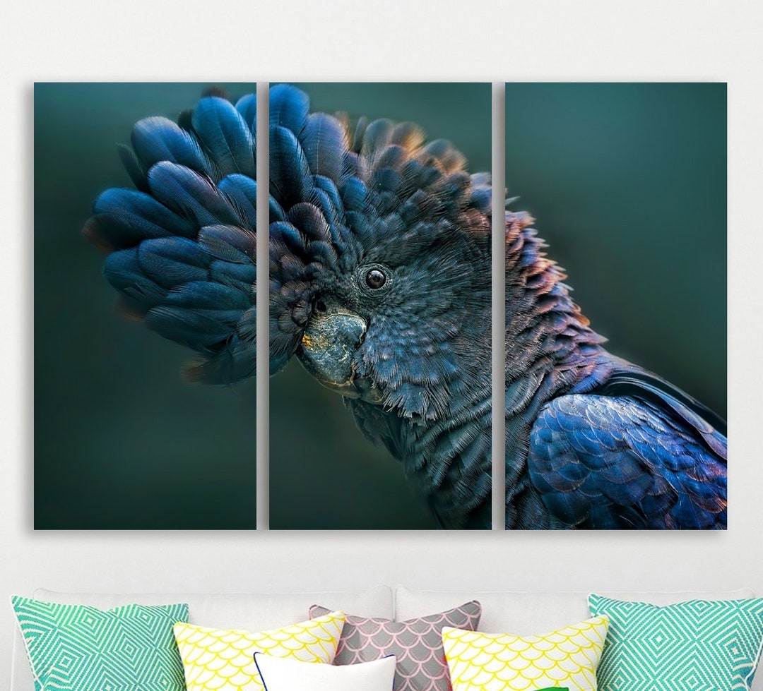 Parrot Canvas Art Parrot Wall Art Parrot Wall Decor Animal Painting ...