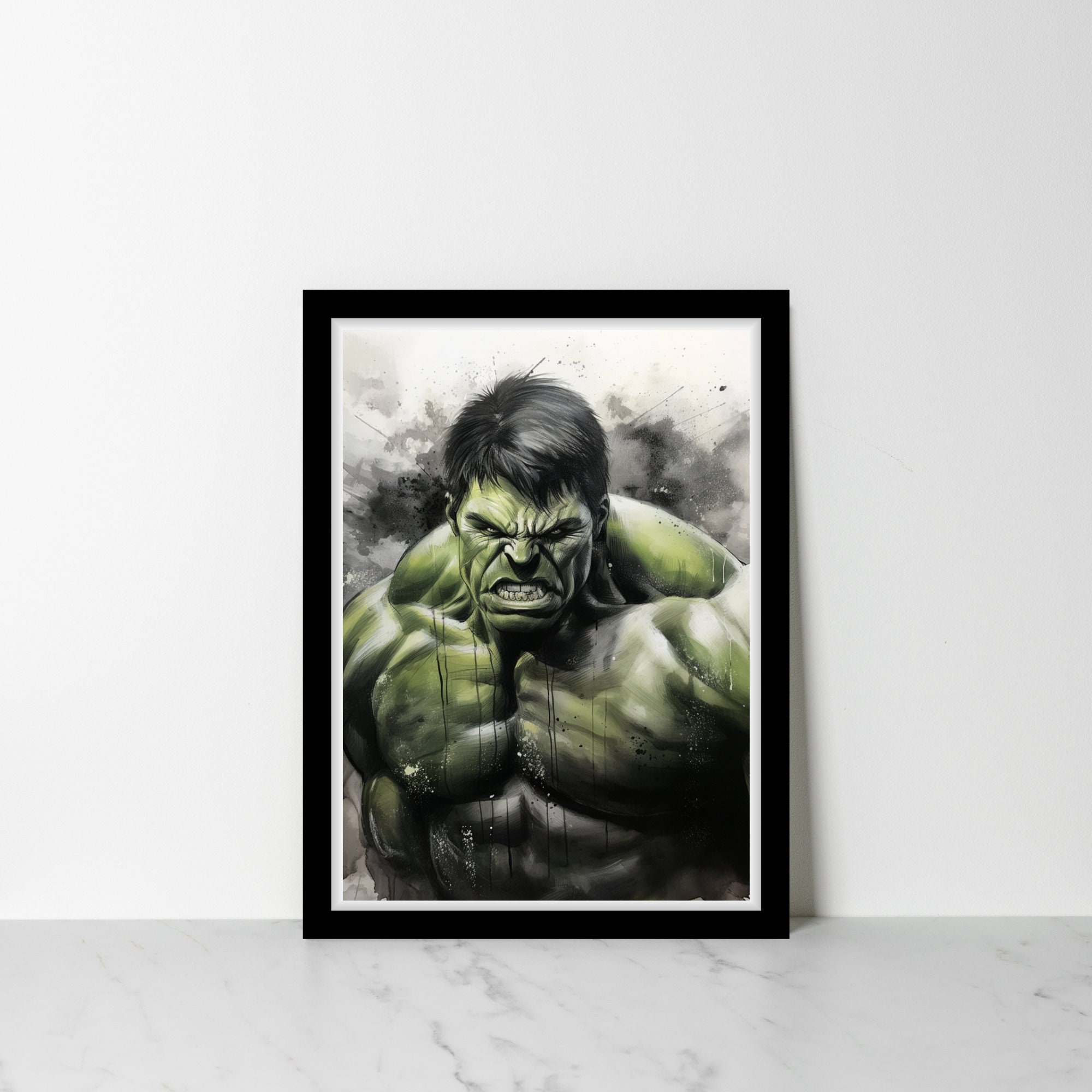 The Raging Hulk Digital Download Printable Wall Art Marvel Avengers ...