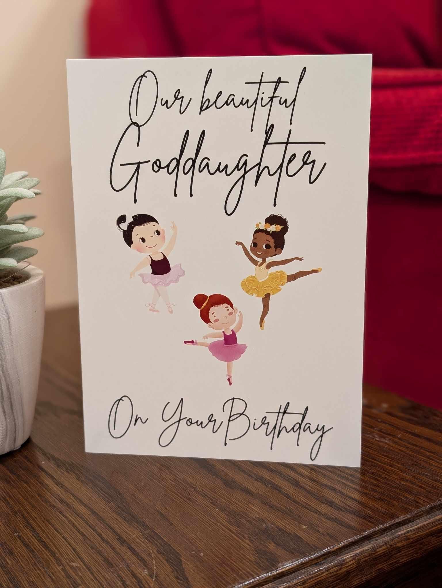 Goddaughter Dancing Birthday Card - Etsy