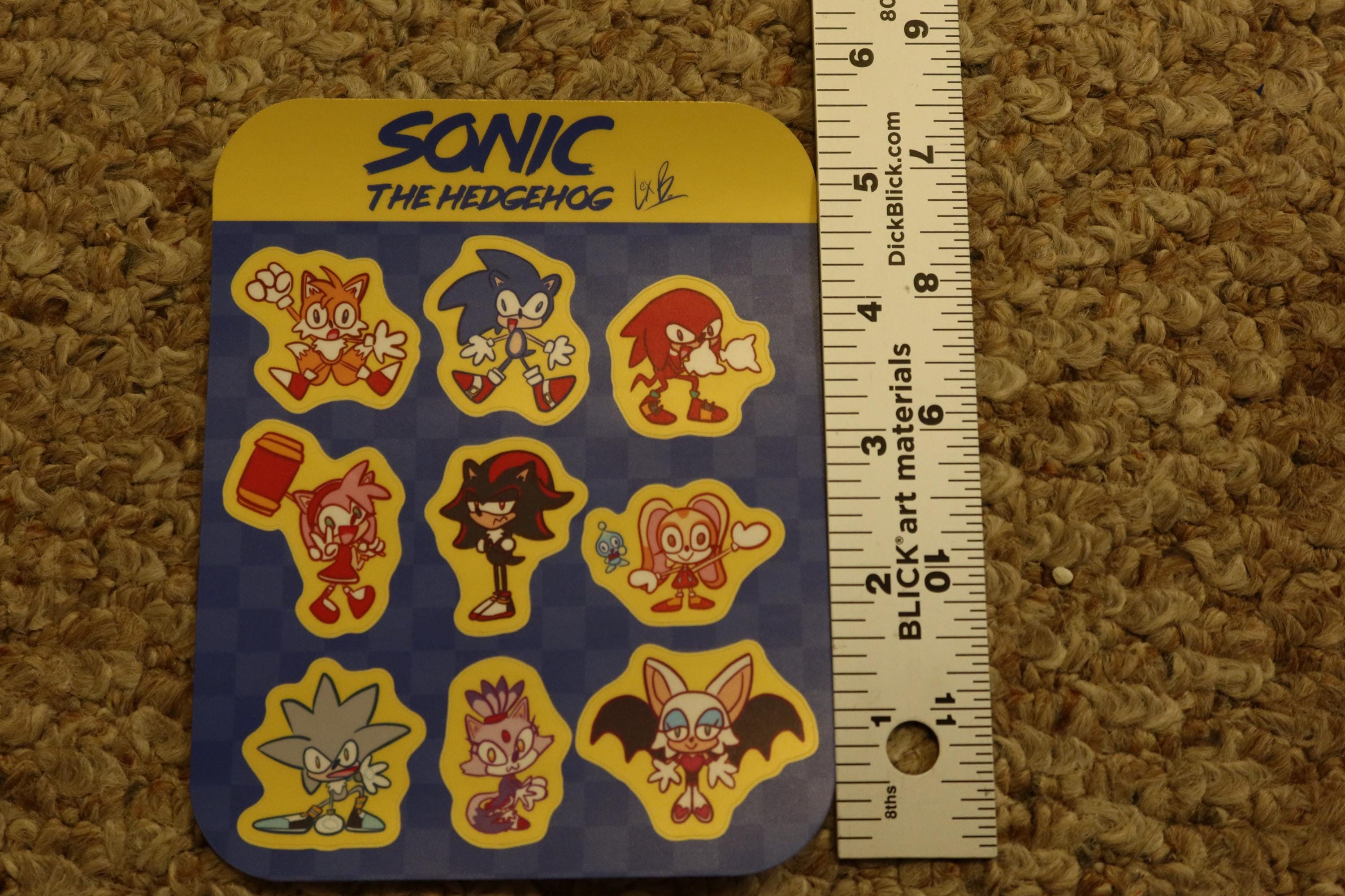 Goofy Sonic Stickers - Etsy