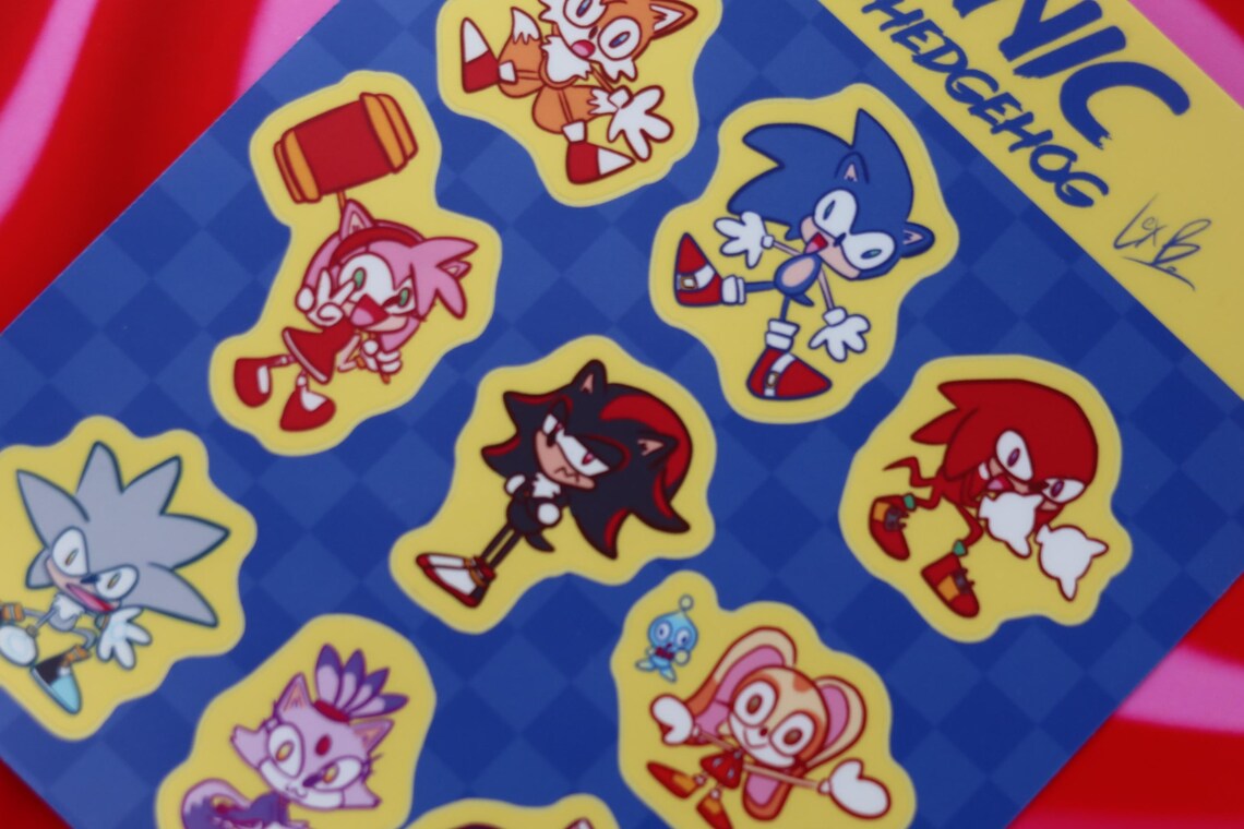 Goofy Sonic Stickers - Etsy