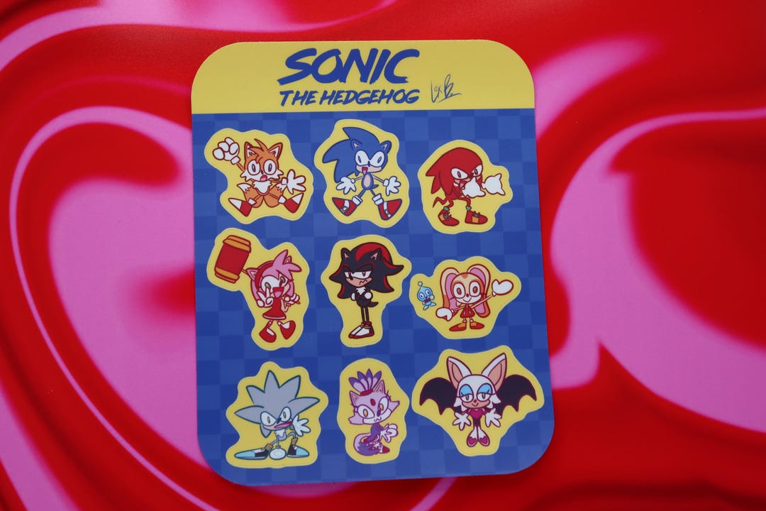 Goofy Sonic Stickers - Etsy