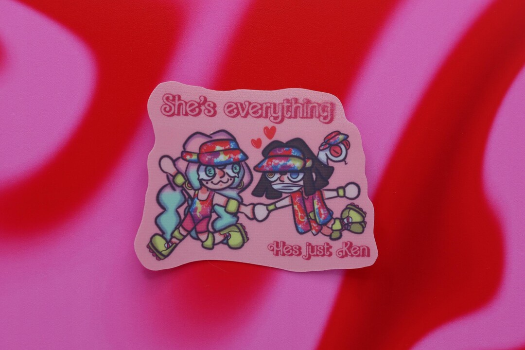 Demon Slayer Mitsuri and Obanai Barbie Sticker - Etsy