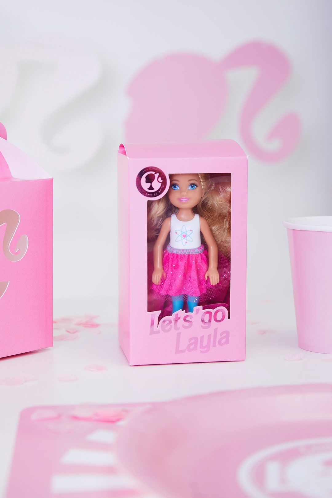Personalised BARBIE INSPIRED Favour Box - Etsy UK