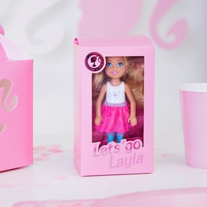 Personalised BARBIE INSPIRED Favour Box - Etsy UK