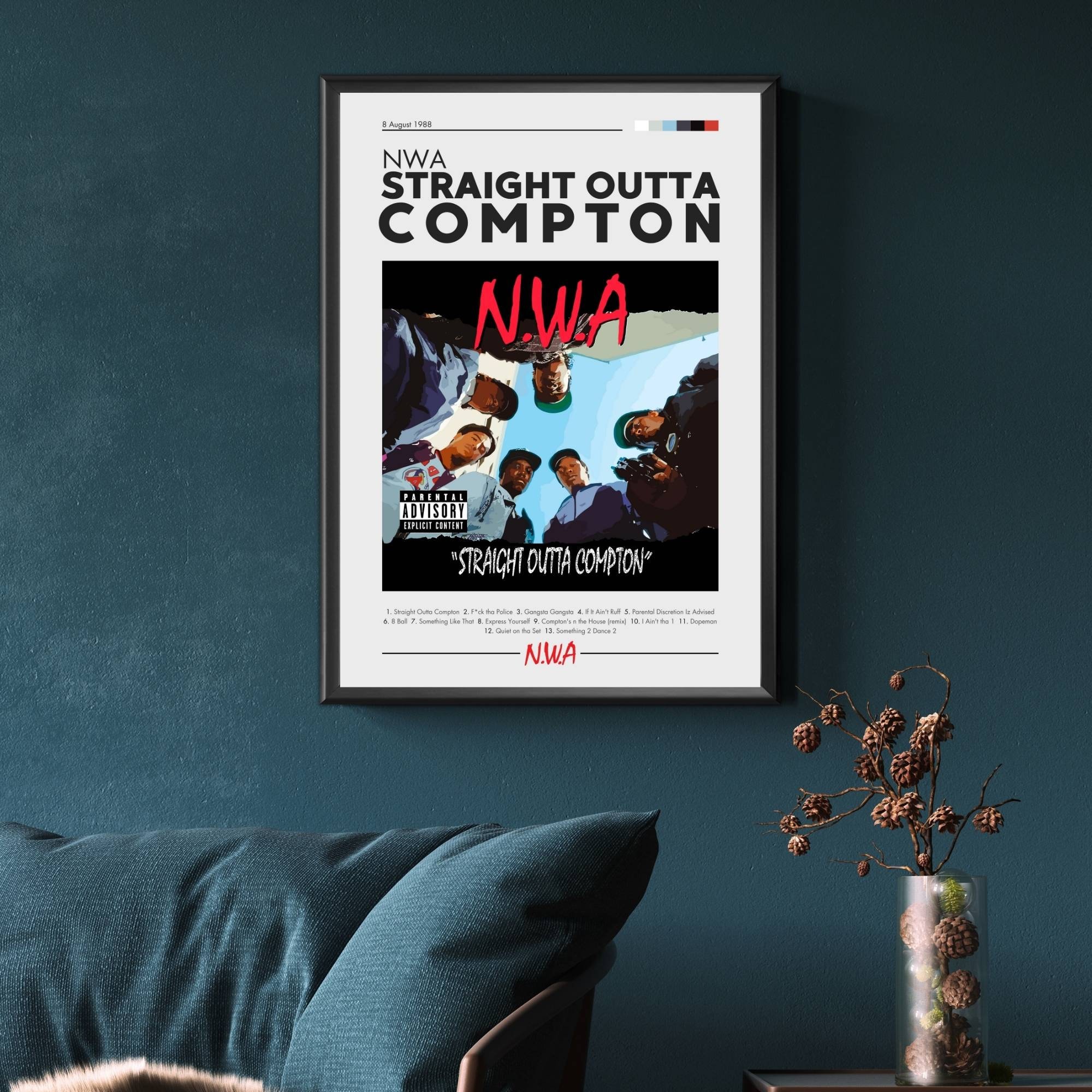 NWA Poster, Music Poster, Album Poster, NWA Print, Digital Download ...