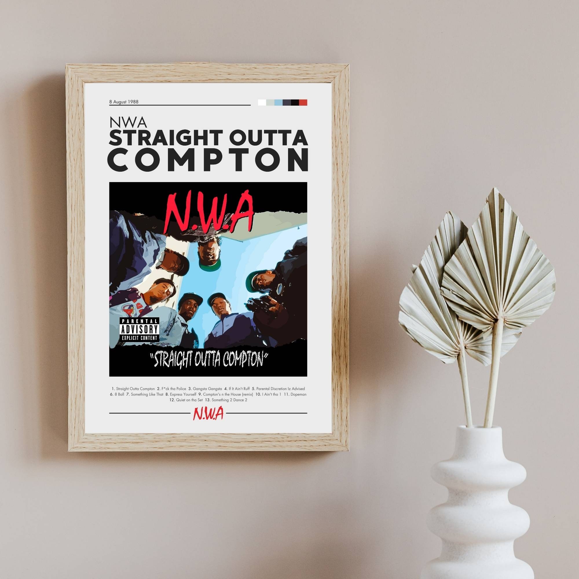 NWA Poster, Music Poster, Album Poster, NWA Print, Digital Download ...