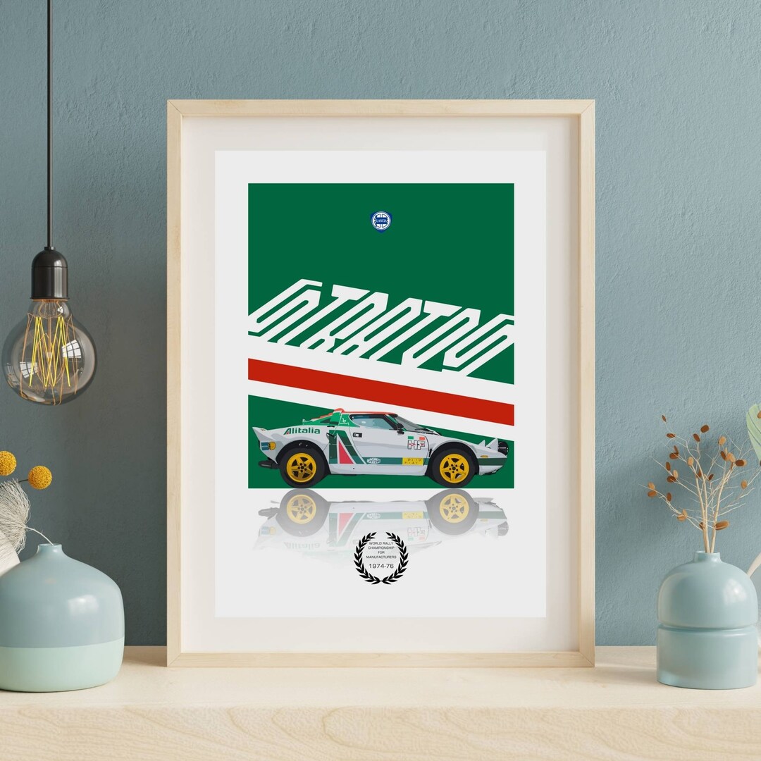 Lancia Stratos Poster, Lancia Stratos Print, Car Poster, Car Print ...