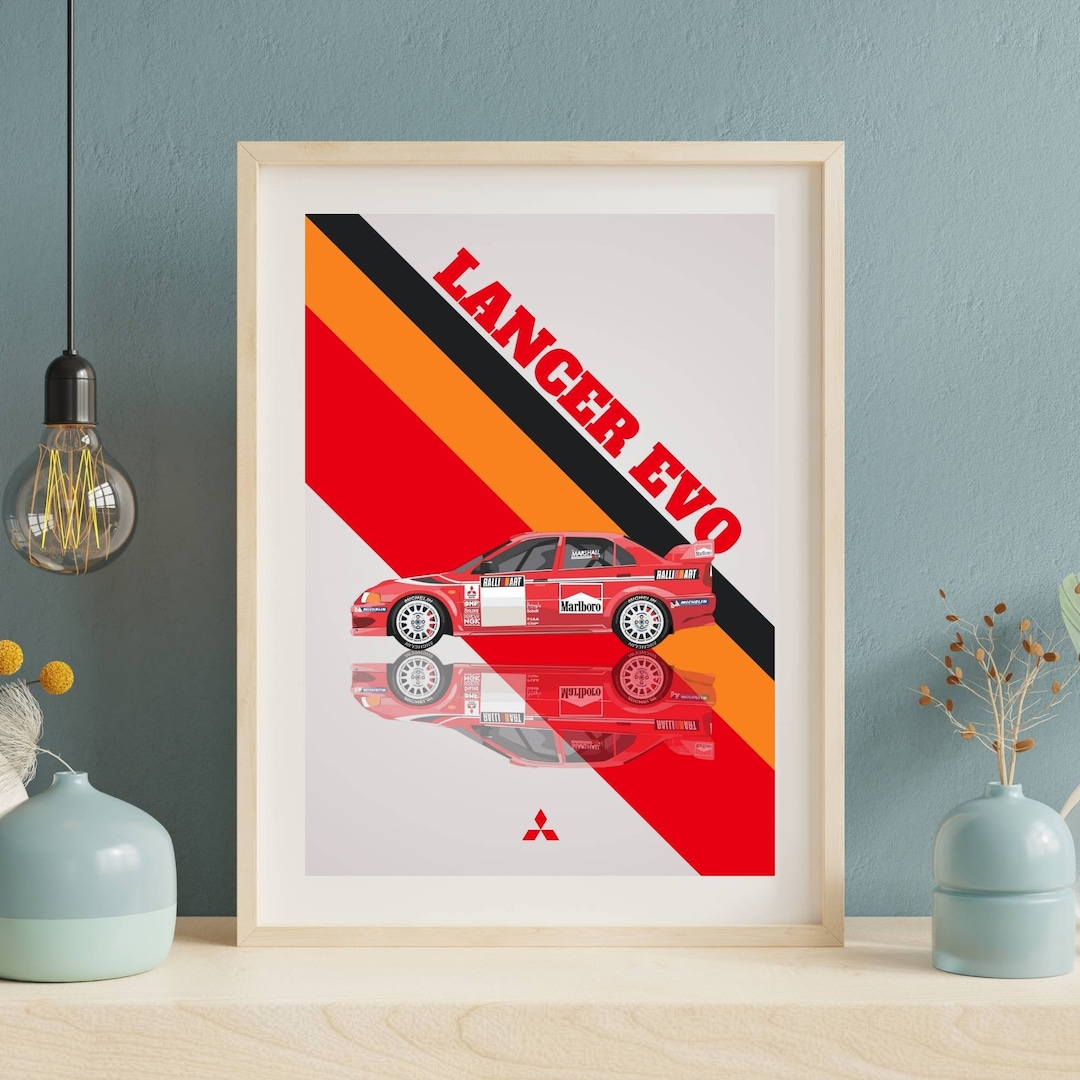 Mitsubishi Lancer Evolution Poster, Mitsubishi Lancer Evolution Print ...