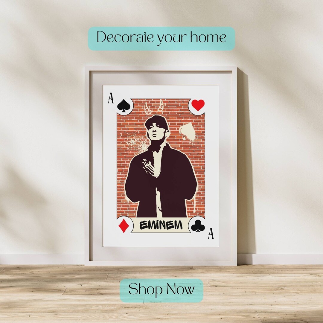 Eminem Print, Eminem Poster, Music Poster, Music Art, Music Print ...