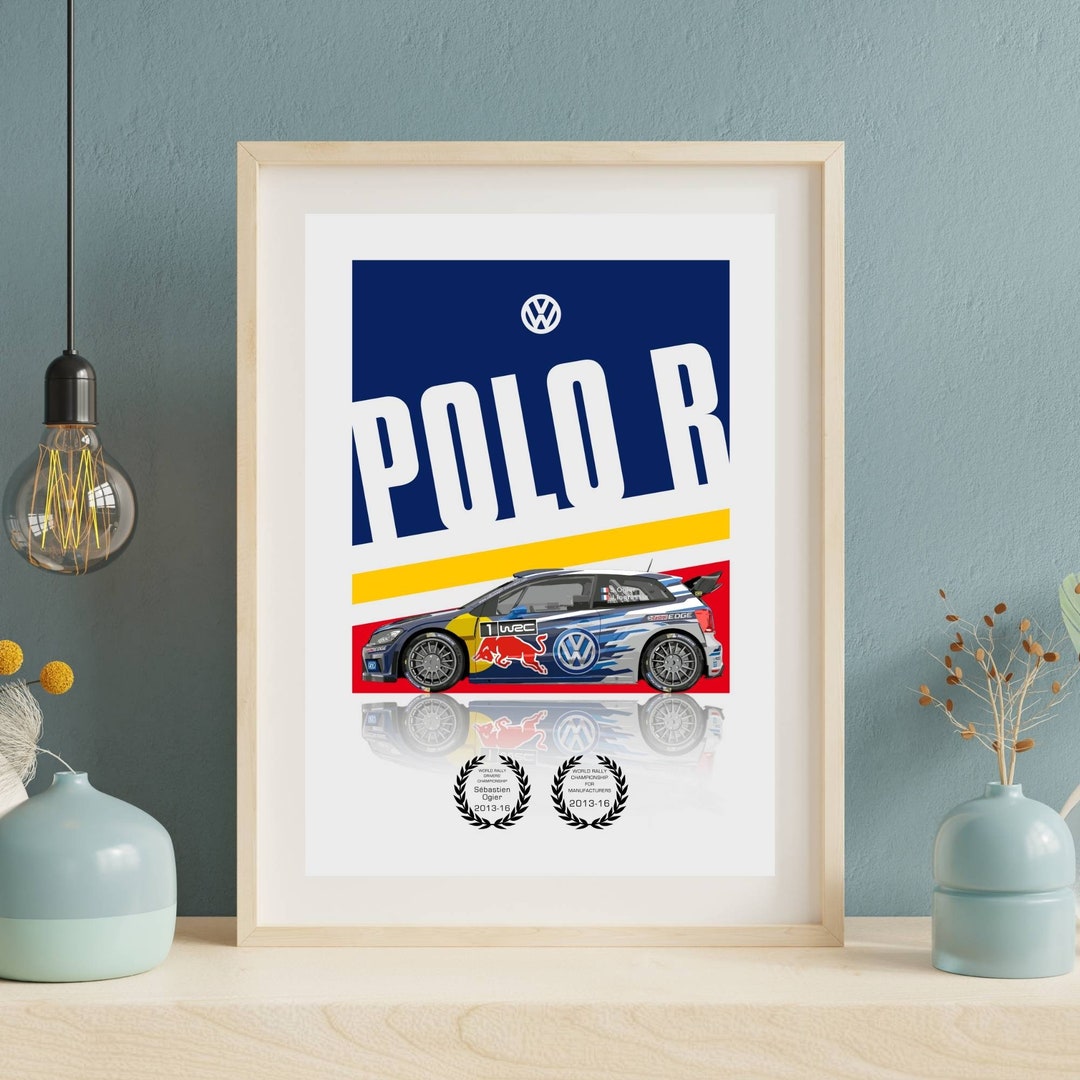 Volkswagen Polo Poster, Volkswagen Polo Print, Car Poster, Car Print ...