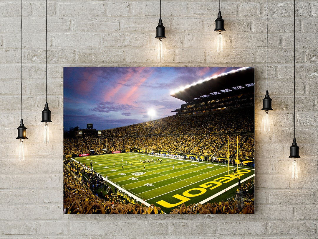 Autzen Stadium Canvas Wall Art, Oregon Autzen Stadium Wall Art, POSTER ...