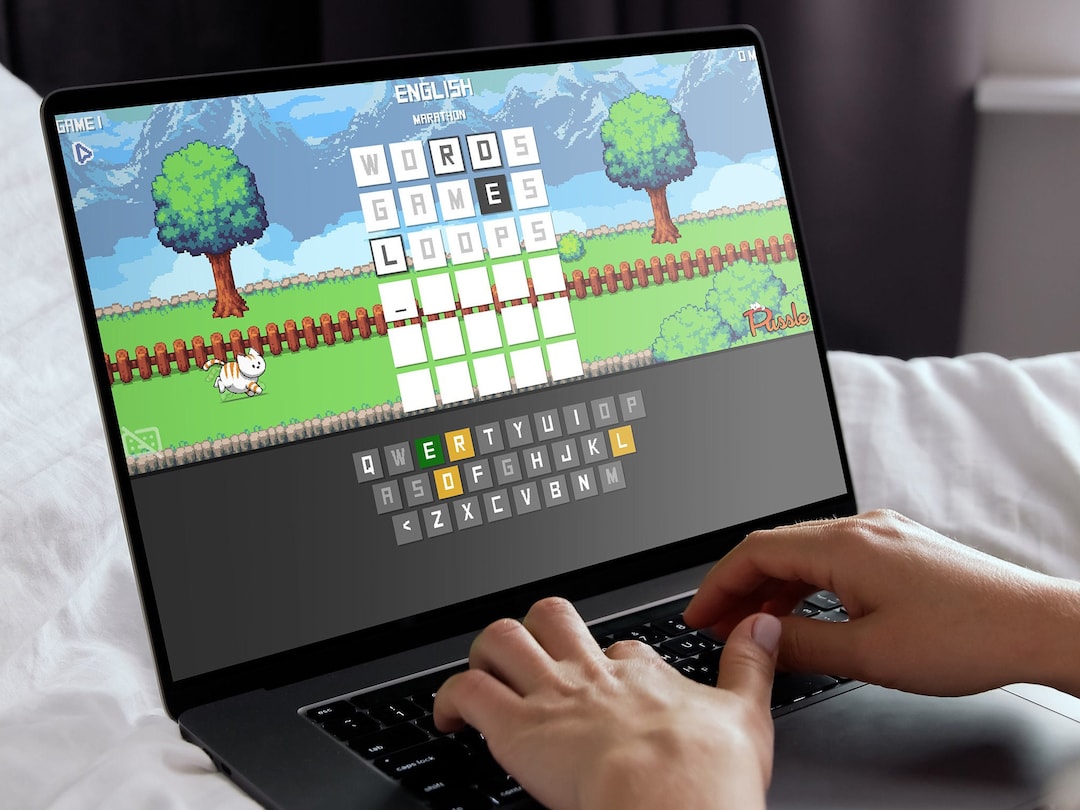 Wordle Type Wordgame & Running Cat Screensaver for Windows, Pixel-art ...