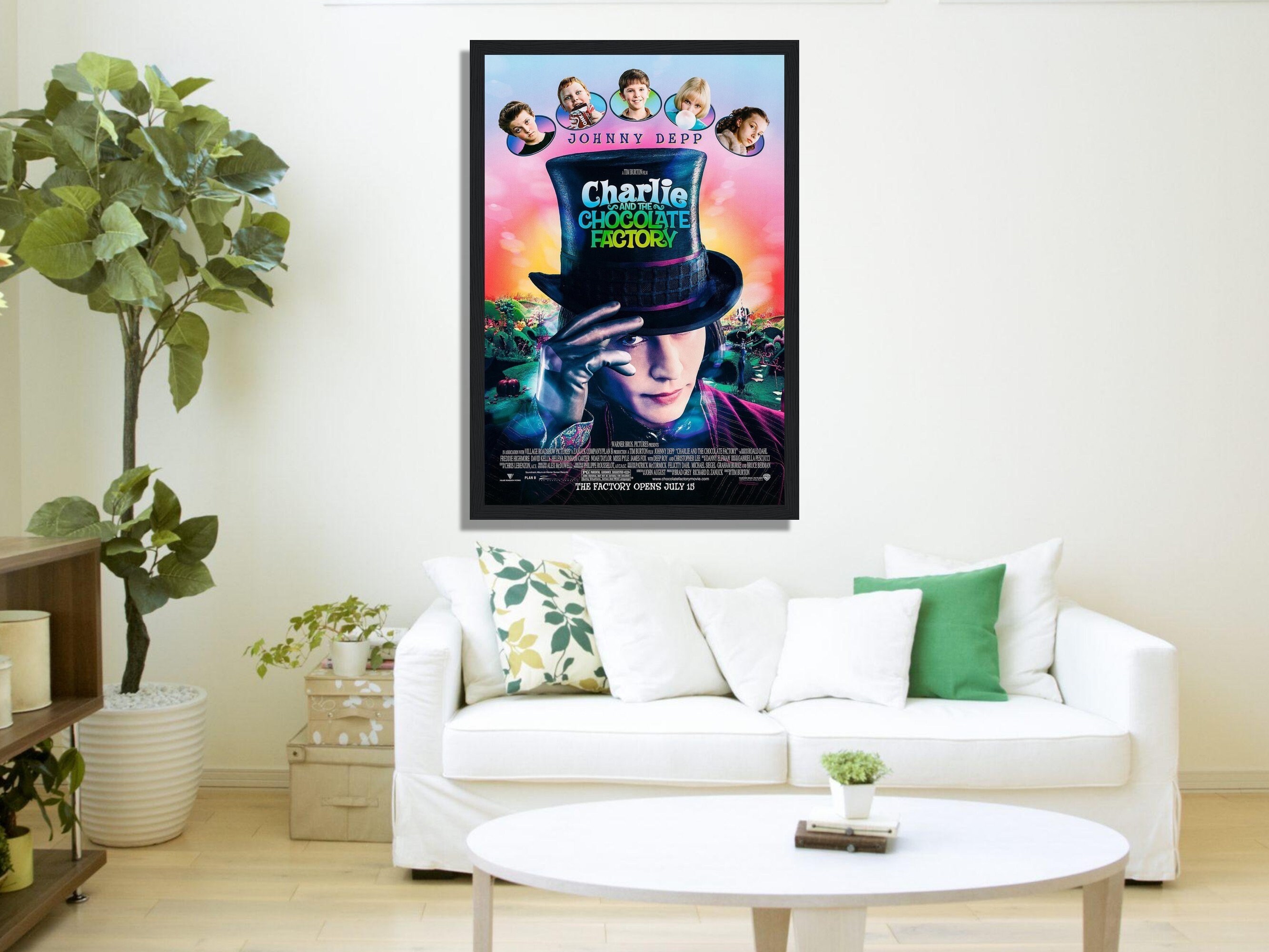 Charlie and the Chocolate Factory Poster, Farmed Poster, Canvas Wall ...