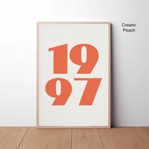 1997 Retro Print - Unique Birthday Gift, 1997 Poster, Birth Year Print ...