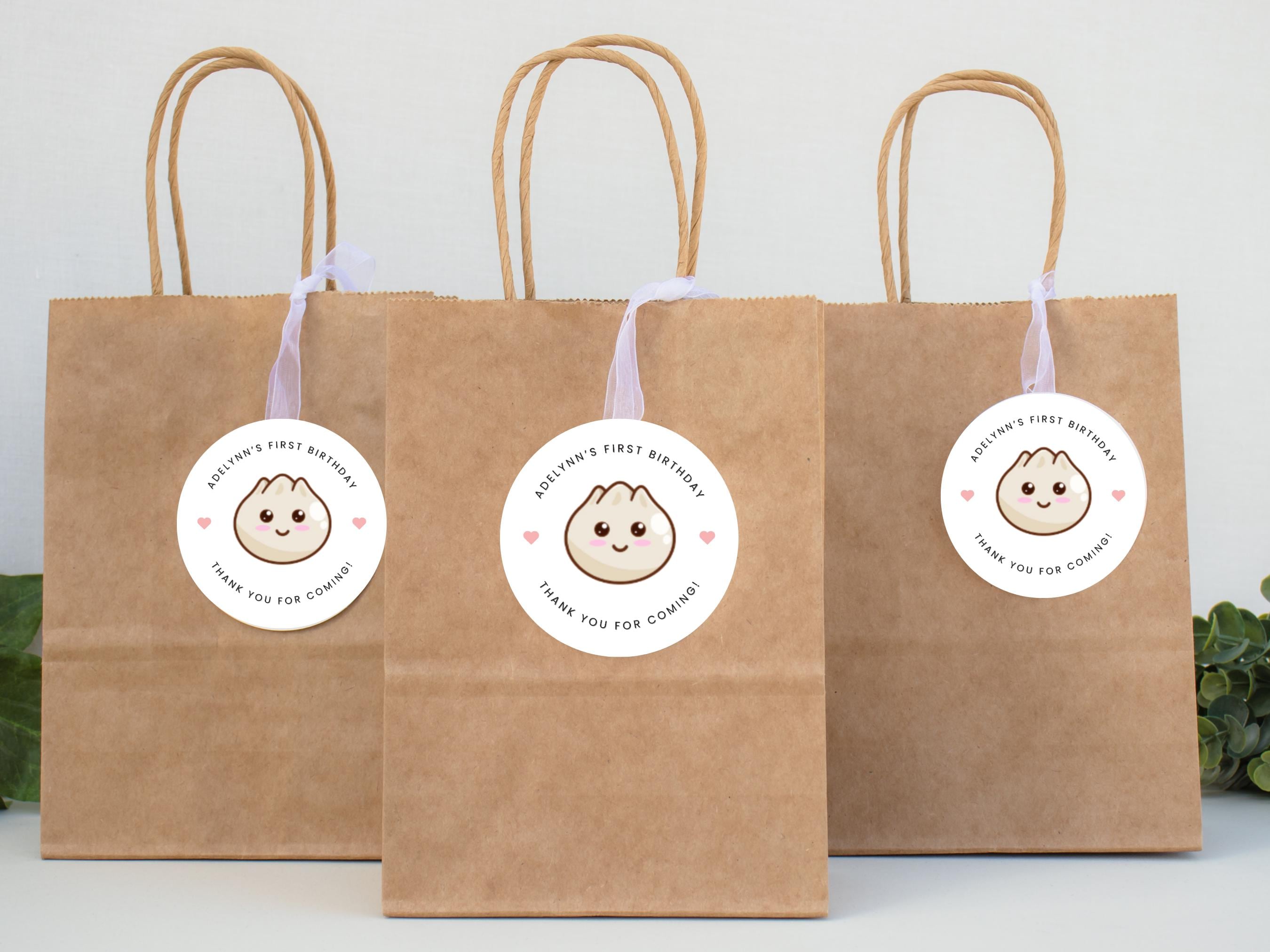 Editable Dumpling Birthday Sticker, Dumpling Theme Party, 1st Bday ...