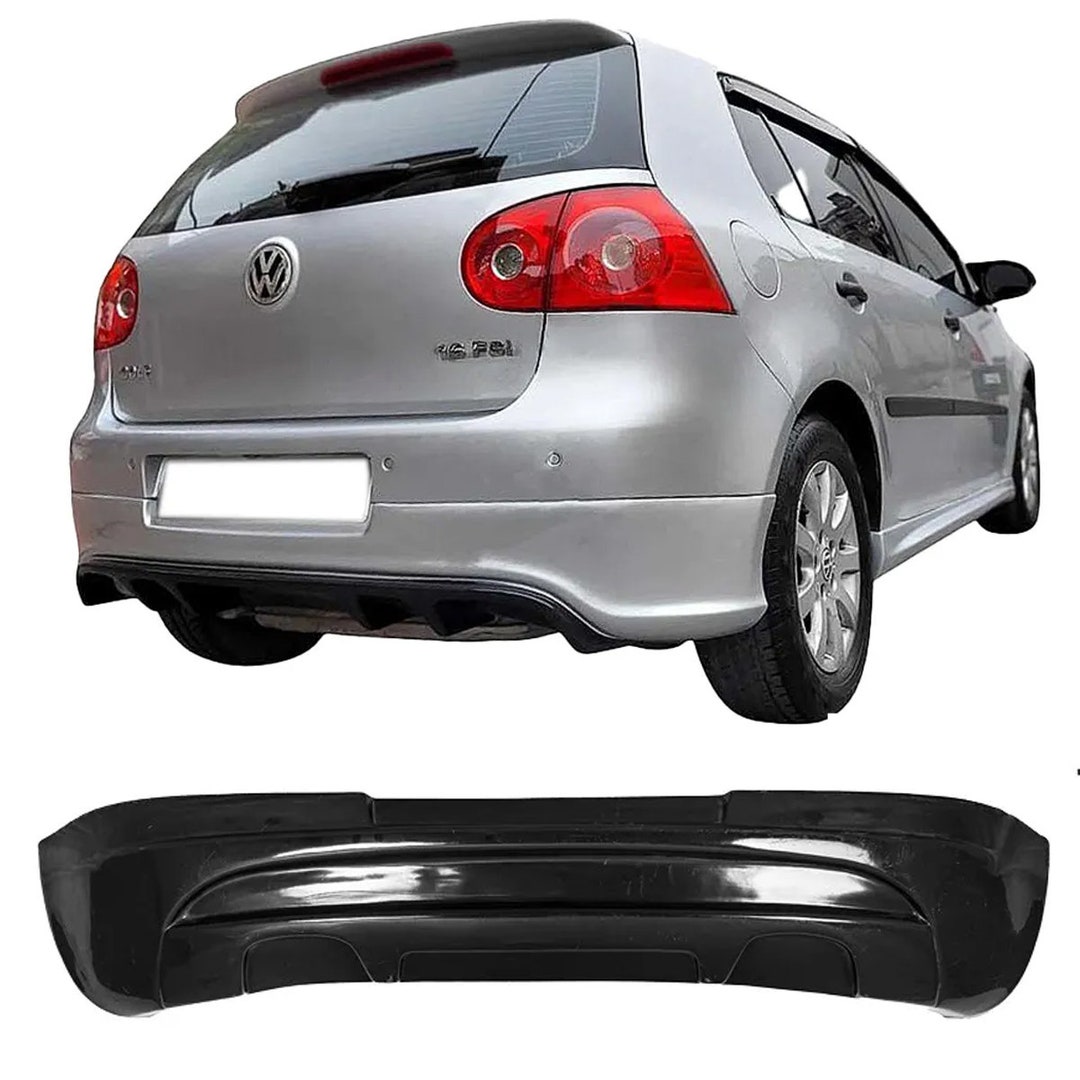 Rear Diffuser Diffusor Lip Custom Raw Black Fit for VW Golf 5 2003 2009 ...
