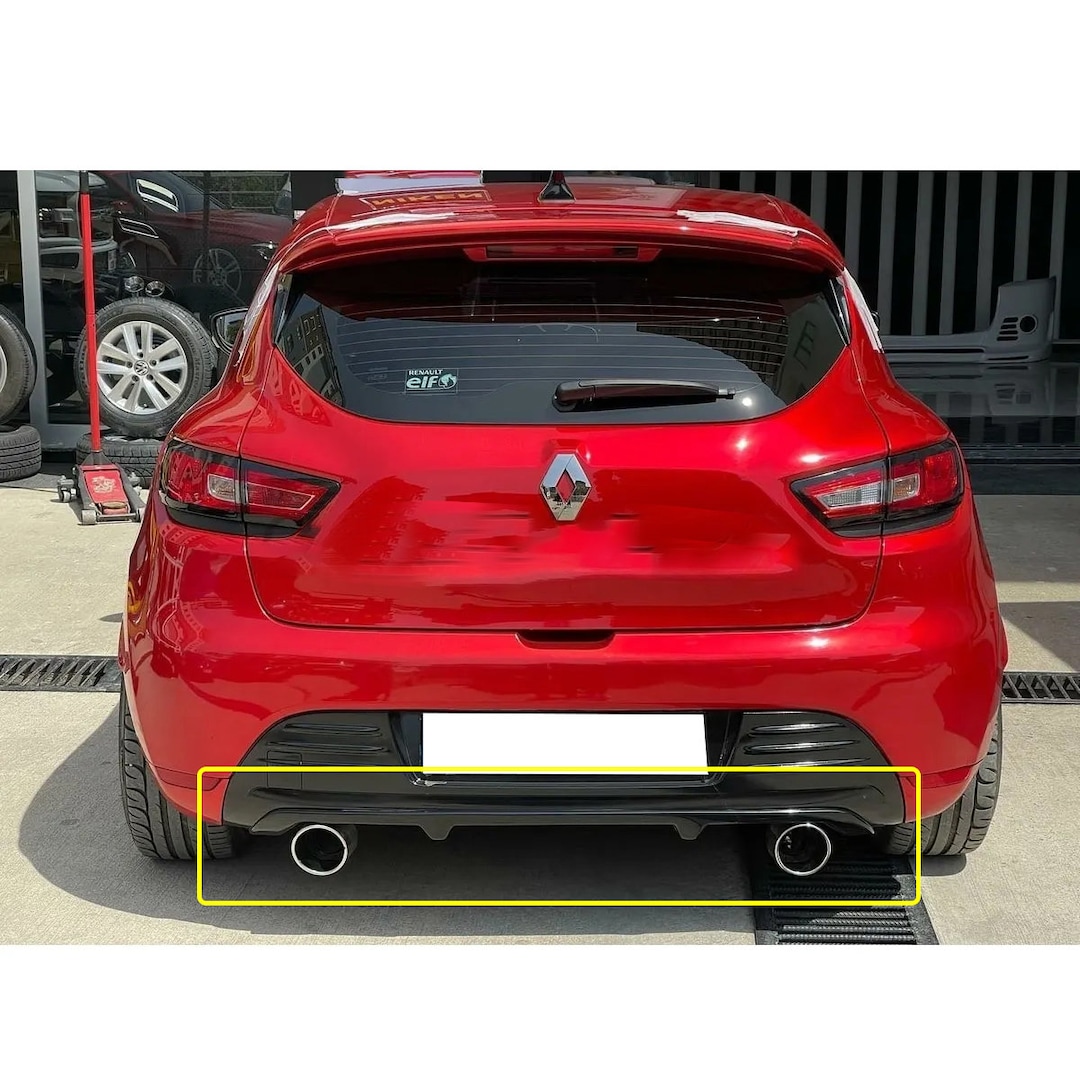 Rear Diffuser Diffusor Lip Gloss Black Fit for Renault Clio 4 - Etsy