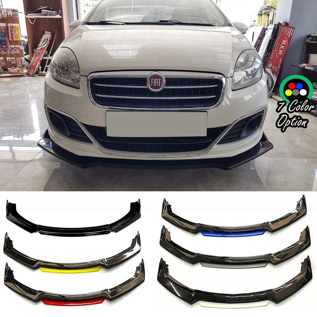 For Fiat Linea Front Bumper Lip Splitter Spoiler Body Kit Diffuser Lip ...