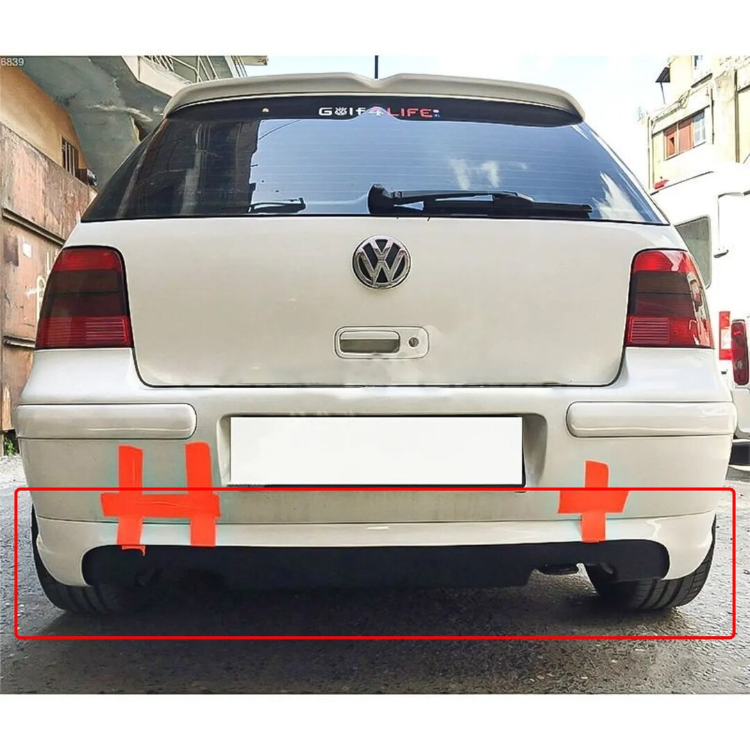 Rear Diffuser Diffusor Lip Raw Black Fit for VW Golf 4 1997-2003 - Etsy