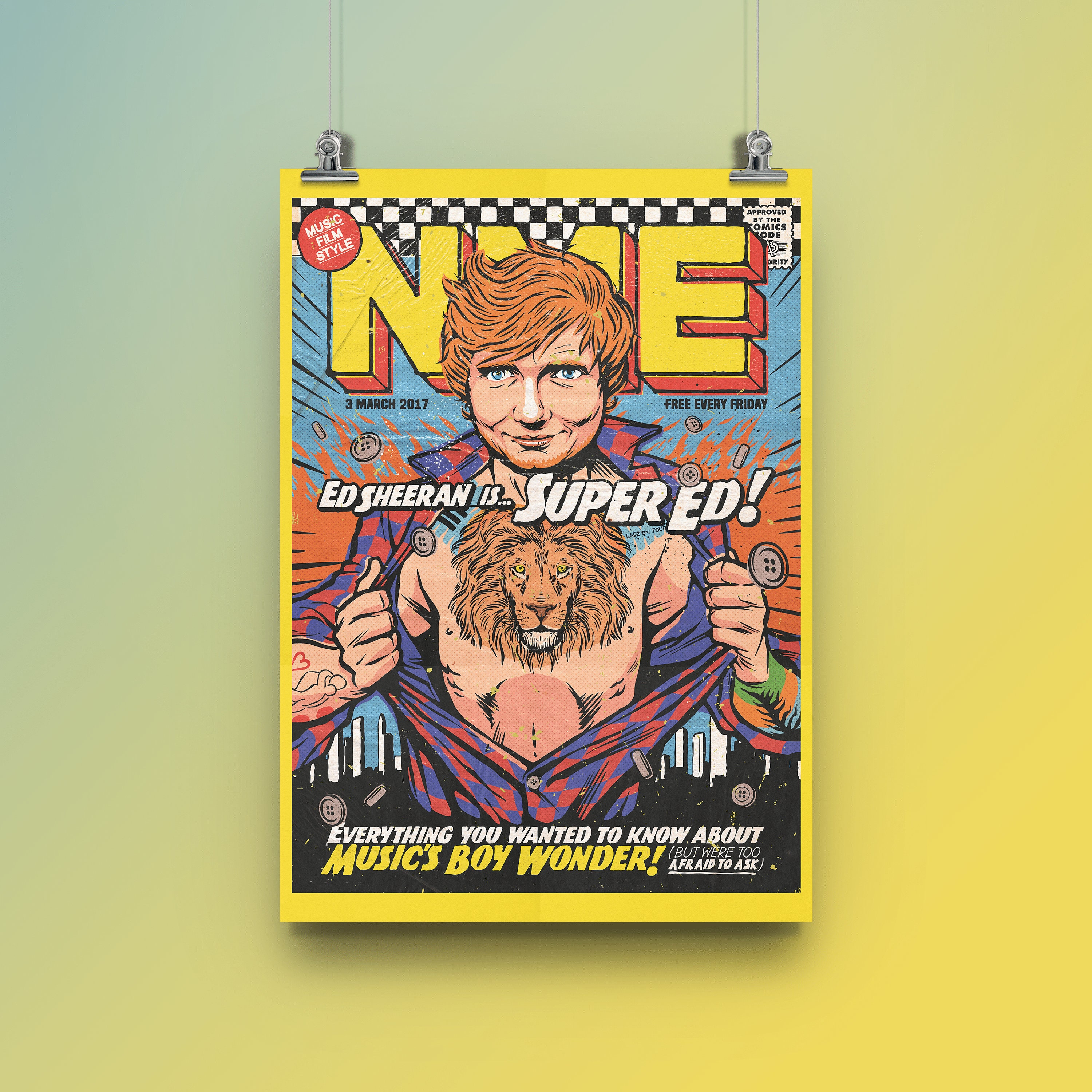 Ed Sheeran MAGAZINE ARTIST POSTER Luxury A3 Print Poster - Etsy