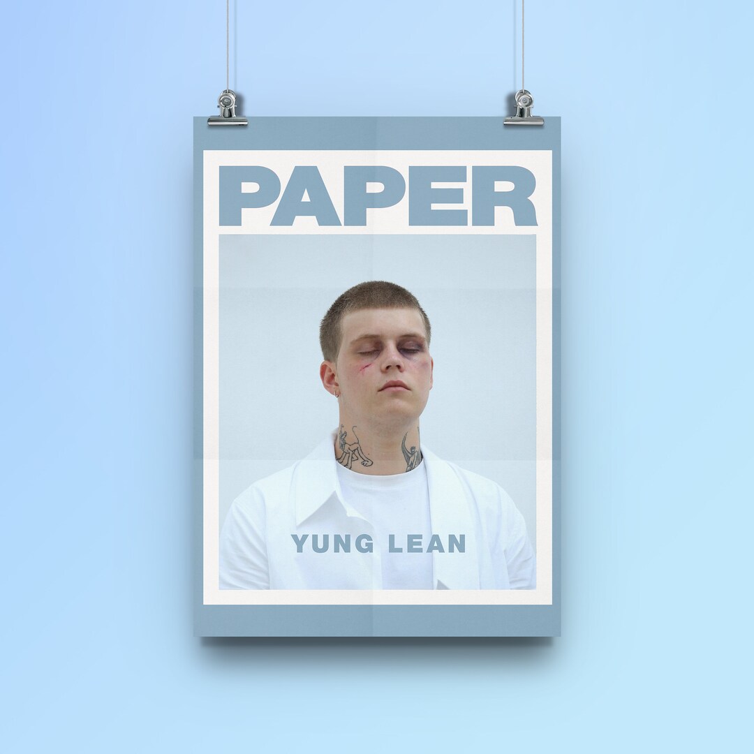Yung Lean MAGAZINE ARTIST POSTER Luxury A3 Print Poster - Etsy