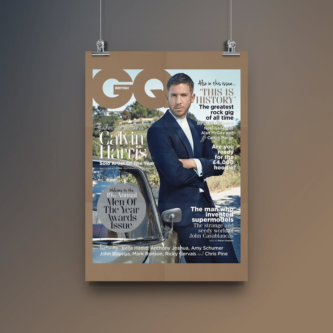 Calvin Harris MAGAZINE ARTIST POSTER Luxury A3 Print Poster - Etsy