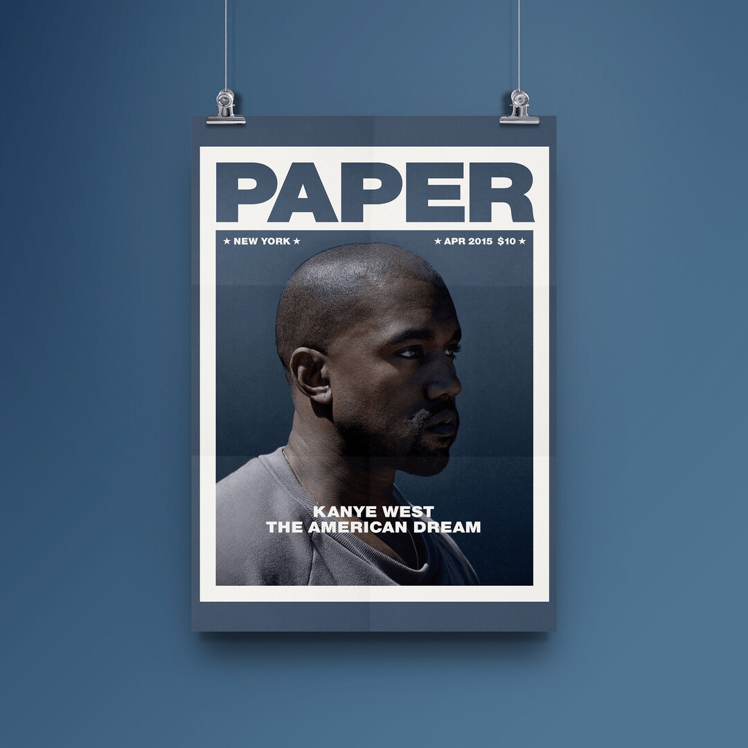 Kanye West MAGAZINE ARTIST POSTER Luxury A3 Print Poster - Etsy