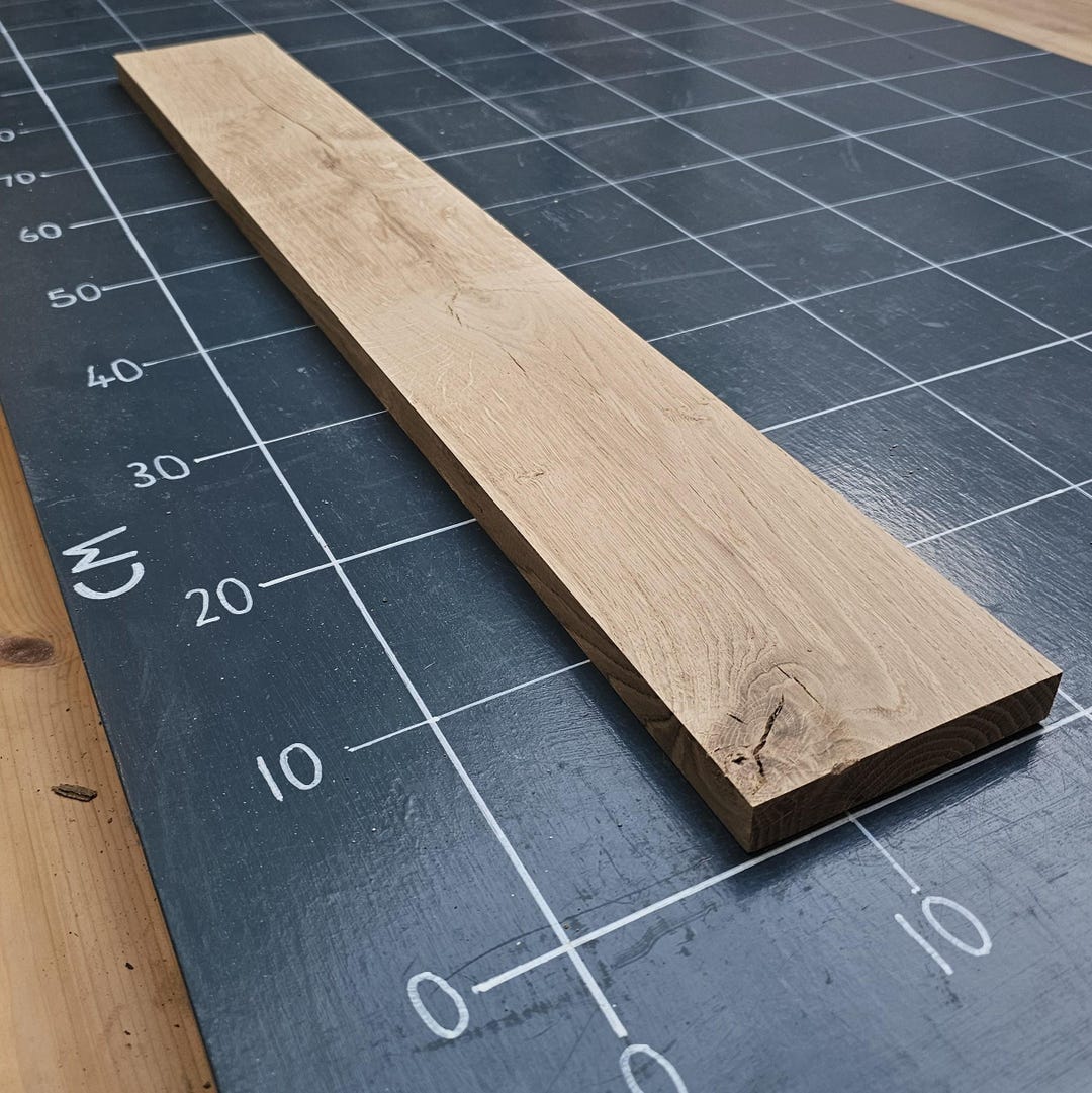 Kiln Dried Planed English Oak Slab Board (87.7m X 12cm X 21mm ...