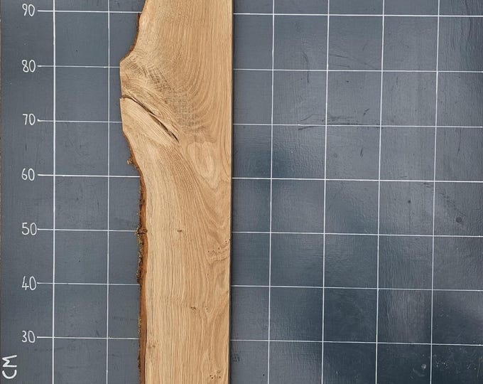 Kiln Dried and Planed English Oak Slab Board Waney Live Edge (119.5m X ...