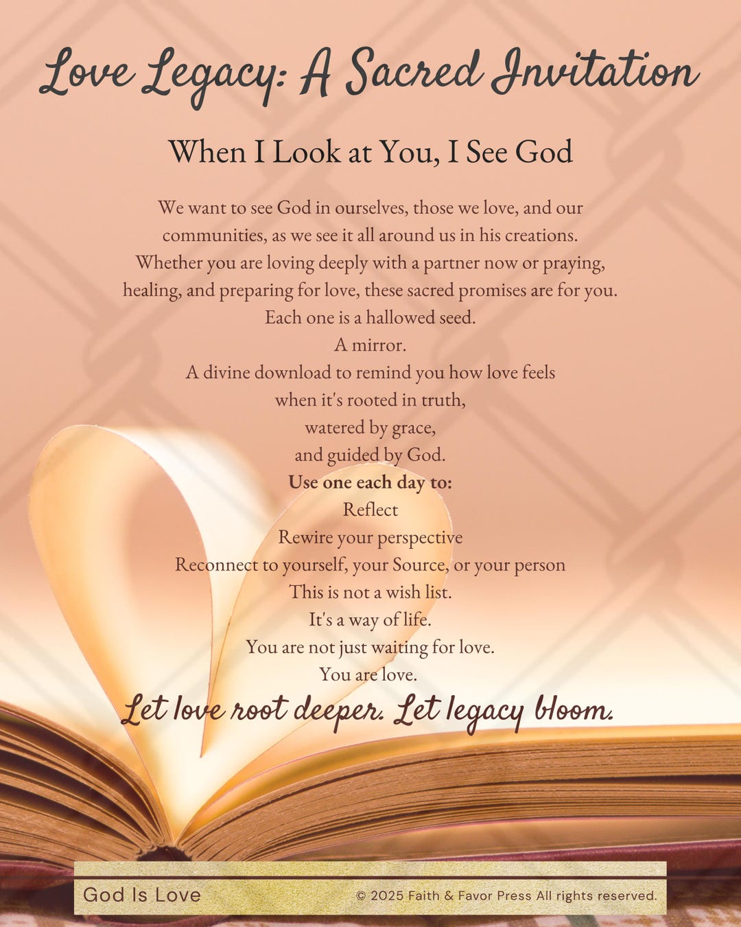 Love Legacy: 7-day God Centered Affirmations for Couples - Etsy