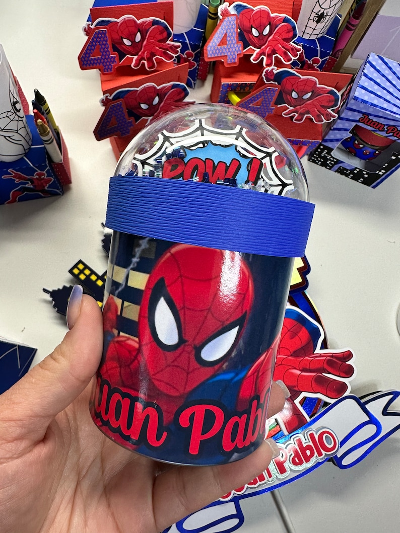 Spiderman Pringles With Dome, Spiderman Birthday Decor, Spiderman Party ...