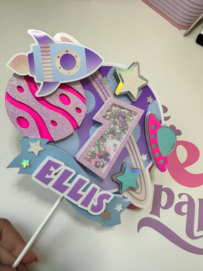 Cake Topper Planets, Moon, Rocket Cake Topper, Sky Cake Topper, Planets ...