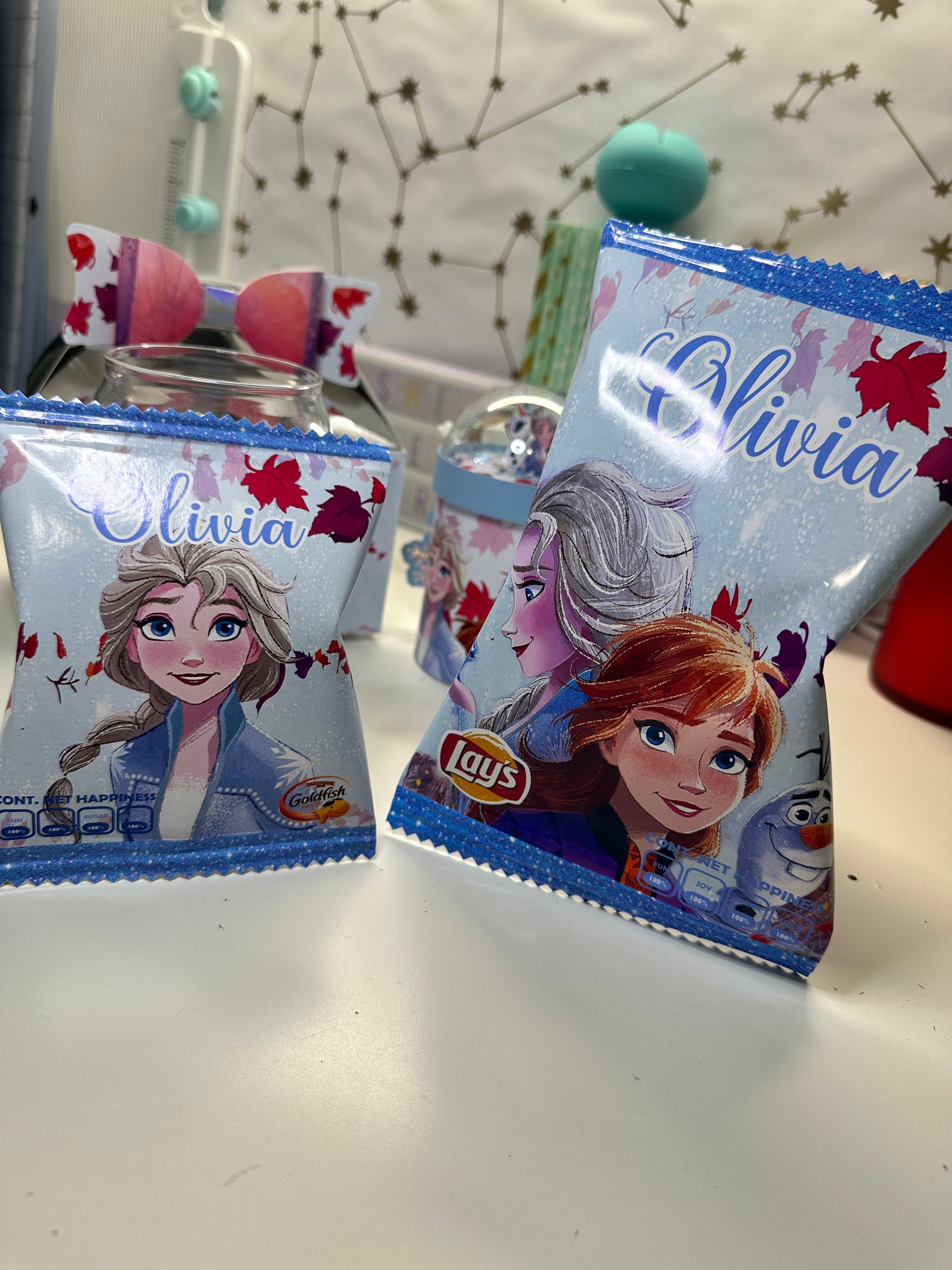 Elsa Frozen Chips Bags a Frozen Adventure, Disney Frozen Decor Party ...