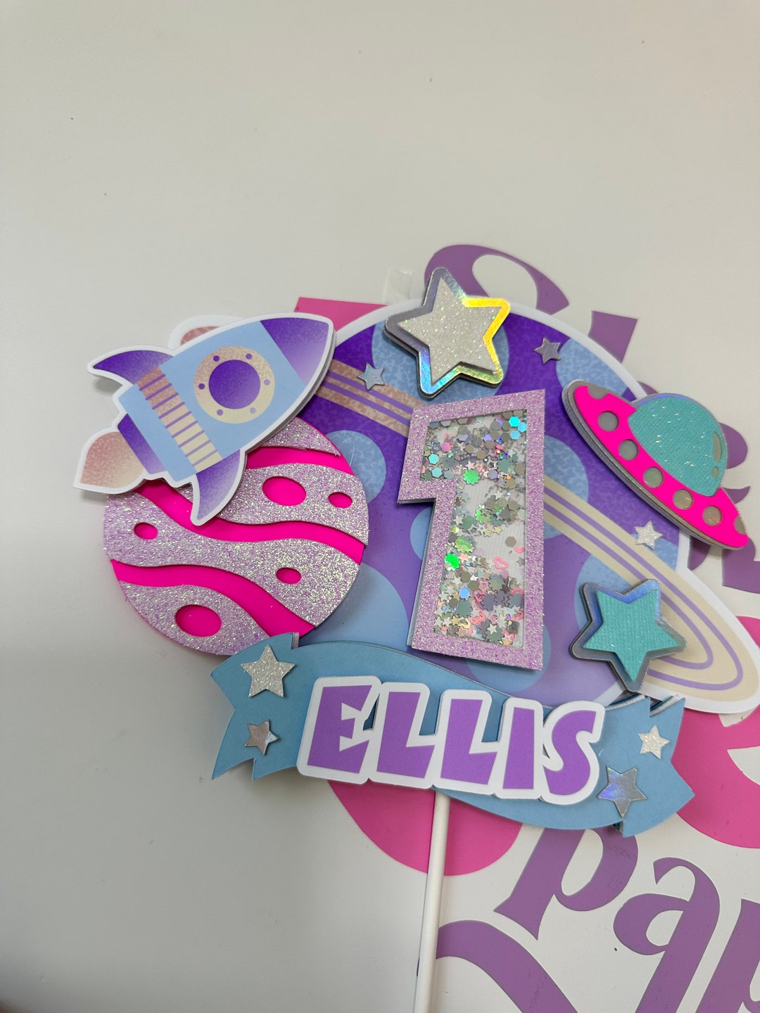 Cake Topper Planets, Moon, Rocket Cake Topper, Sky Cake Topper, Planets ...