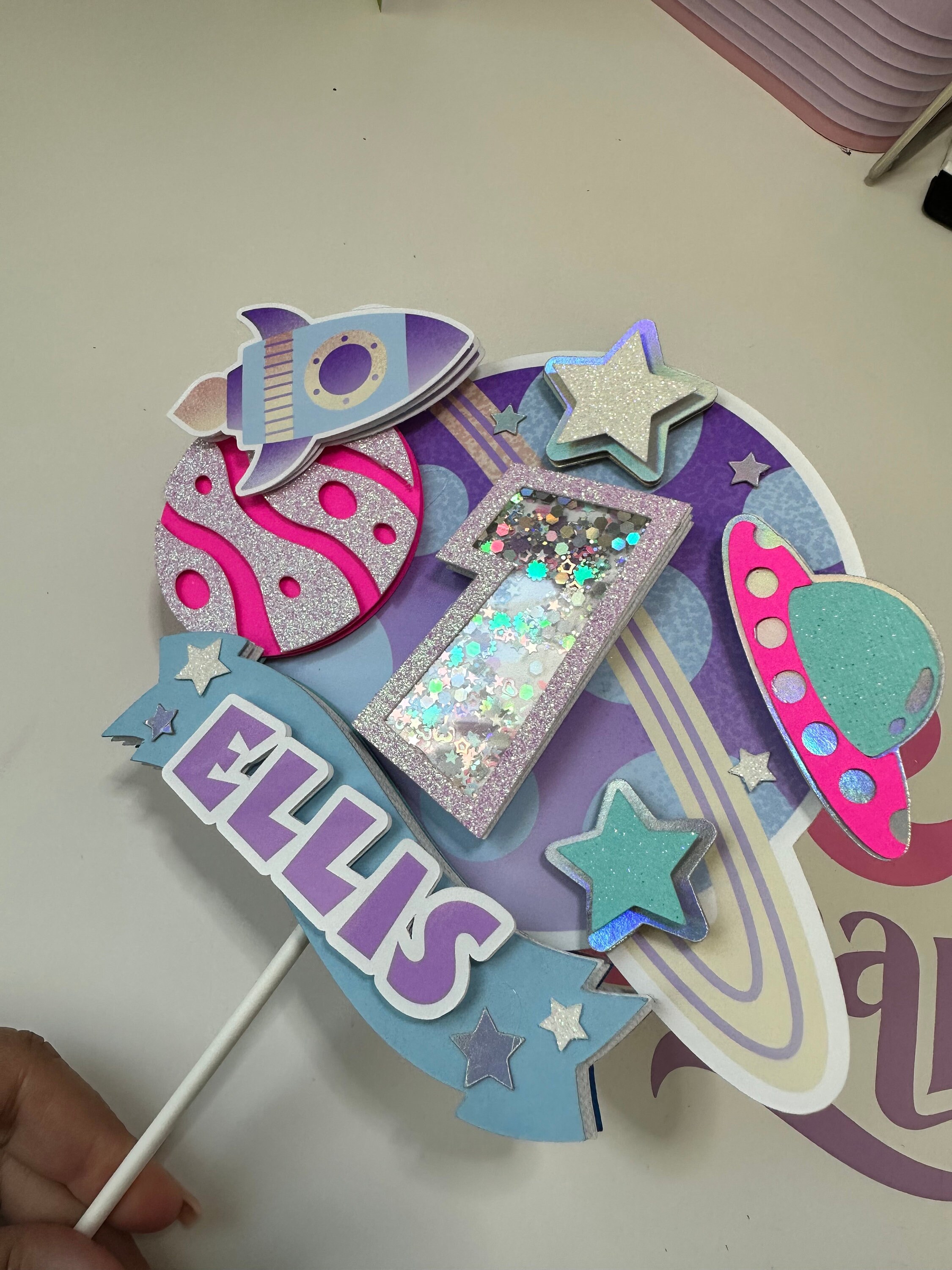 Cake Topper Planets, Moon, Rocket Cake Topper, Sky Cake Topper, Planets ...