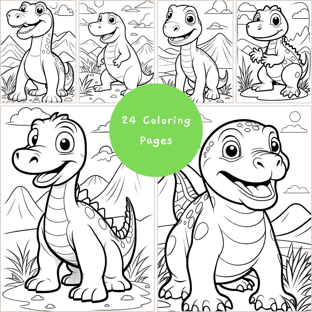 Dinosaur Coloring Pages Dino Coloring Sheets Kindergarten Coloring ...