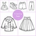 Clothing Coloring Pages Clothe Coloring Sheets Dress Shoes Pants Skirts ...