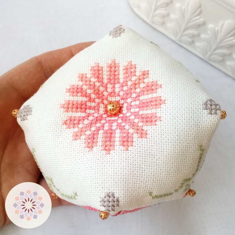 Cross Stitch Biscornu Pattern and Instructions in Digital Format ...