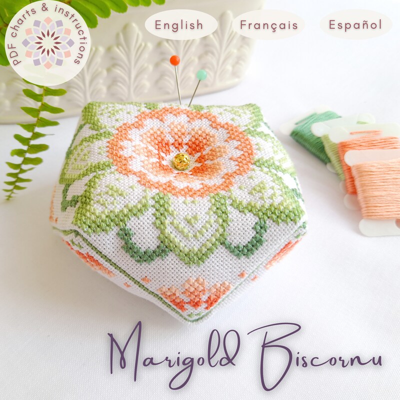 Biscornu Cross Stitch Pattern - Etsy